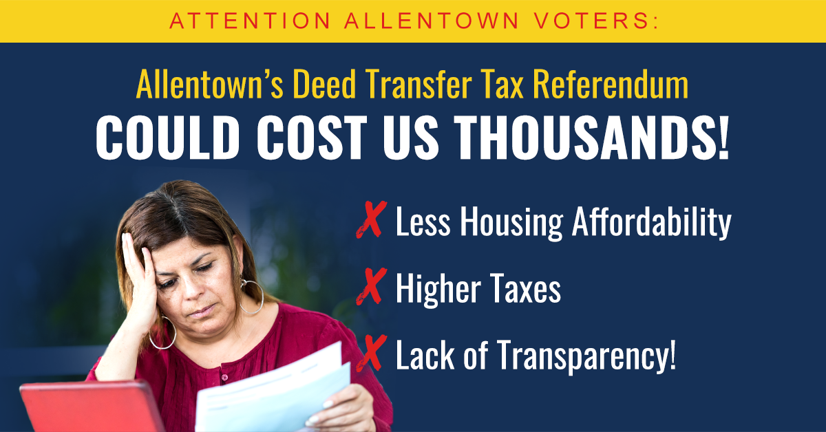 Vote NO on the Deed Transfer Tax Referendum